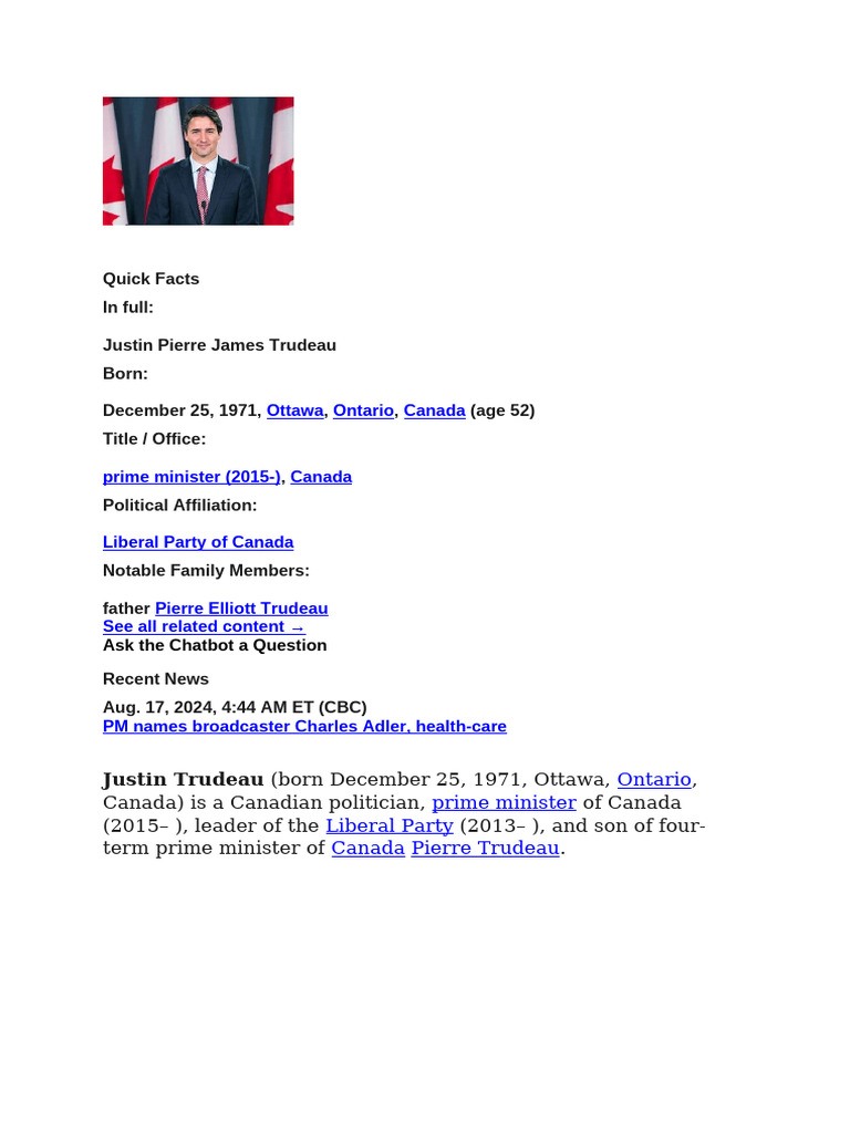 President Canada | PDF | Política