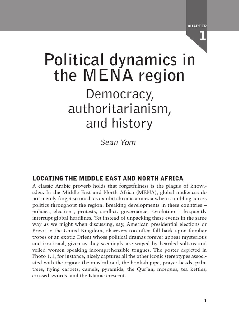 Chapter 1 - Political Dynamics in The MENA Region 15868481 | PDF