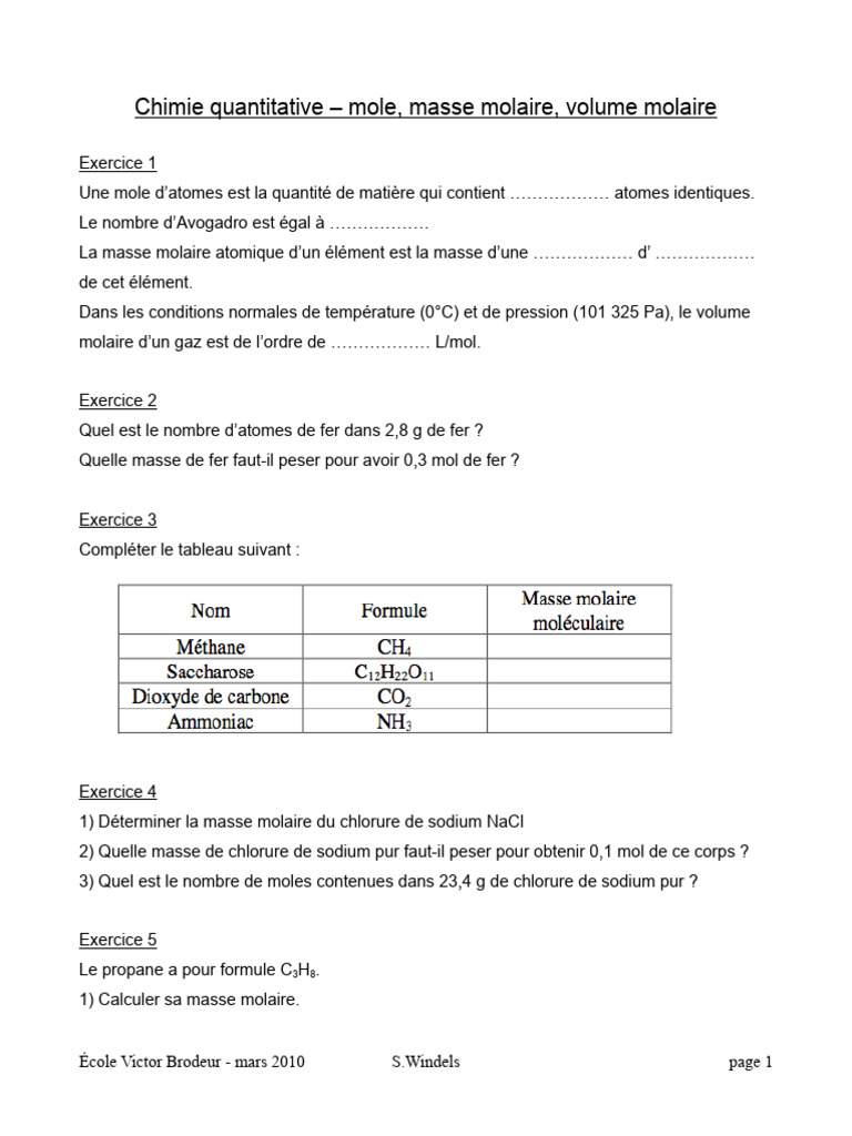 Quantitatif Exercices | PDF