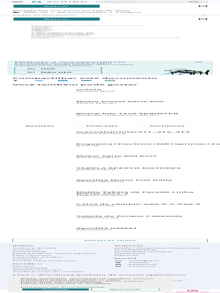 Aperto Motor Om 611 PDF | PDF