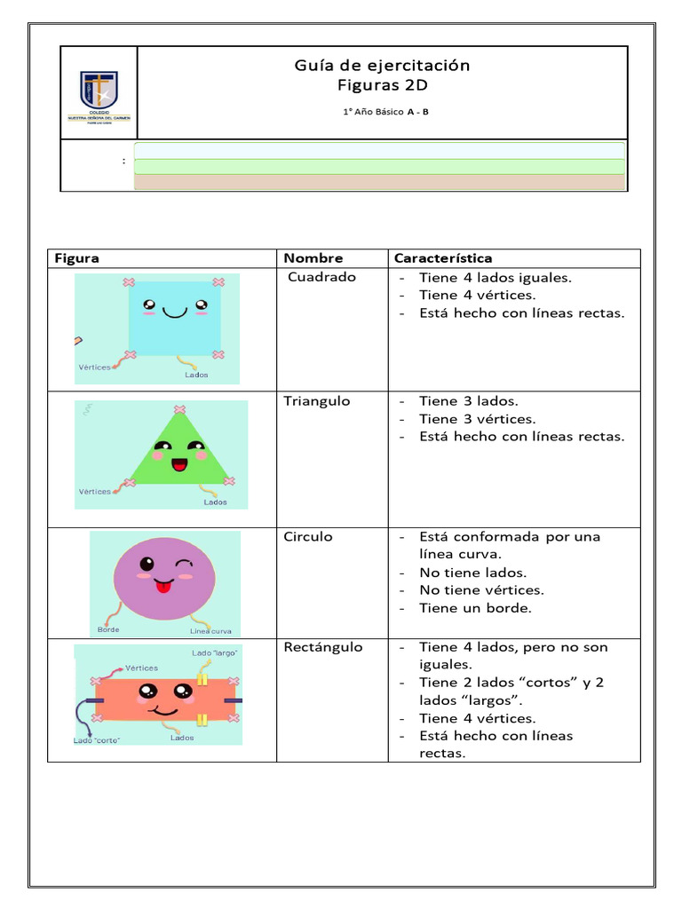 Guía Figuras 2D | PDF