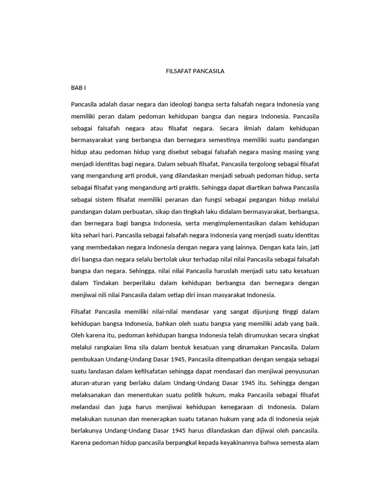 Bab1 FilsafatPancasila | PDF