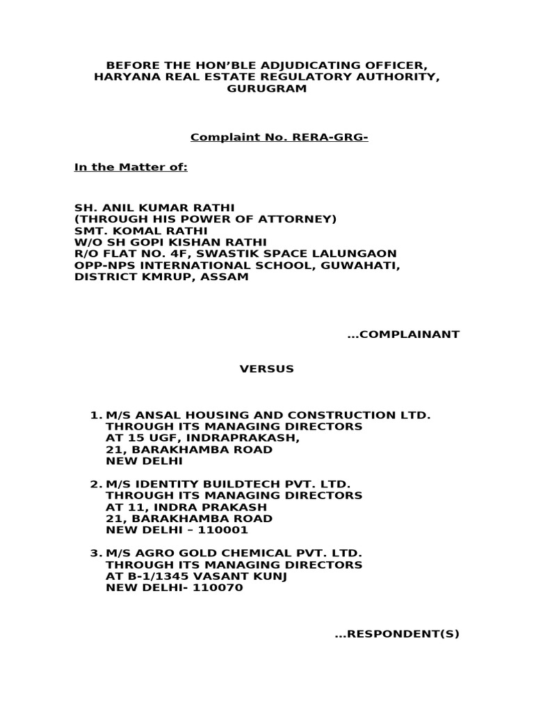 Anil Kumar Rathi Compensation EDITED | PDF | Interest | Lawsuit