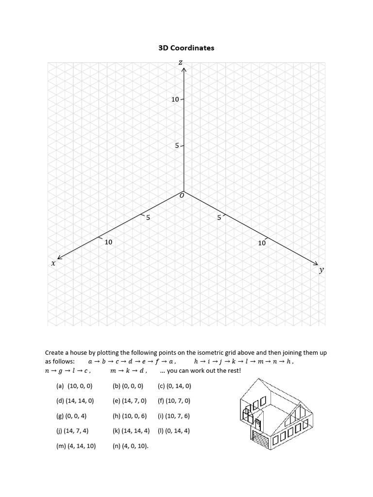 3D Coordinates house sheet | PDF