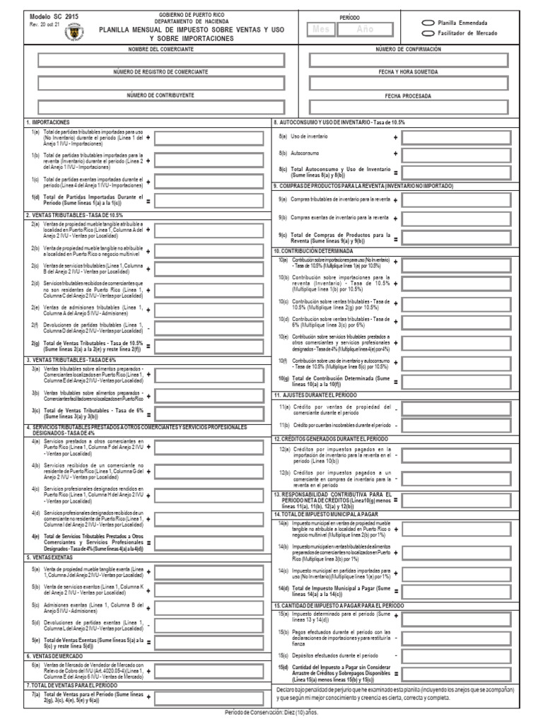 Planilla 2023 IVU | PDF
