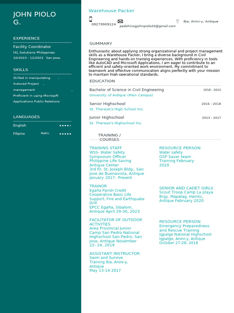 Warehouse Packer | PDF