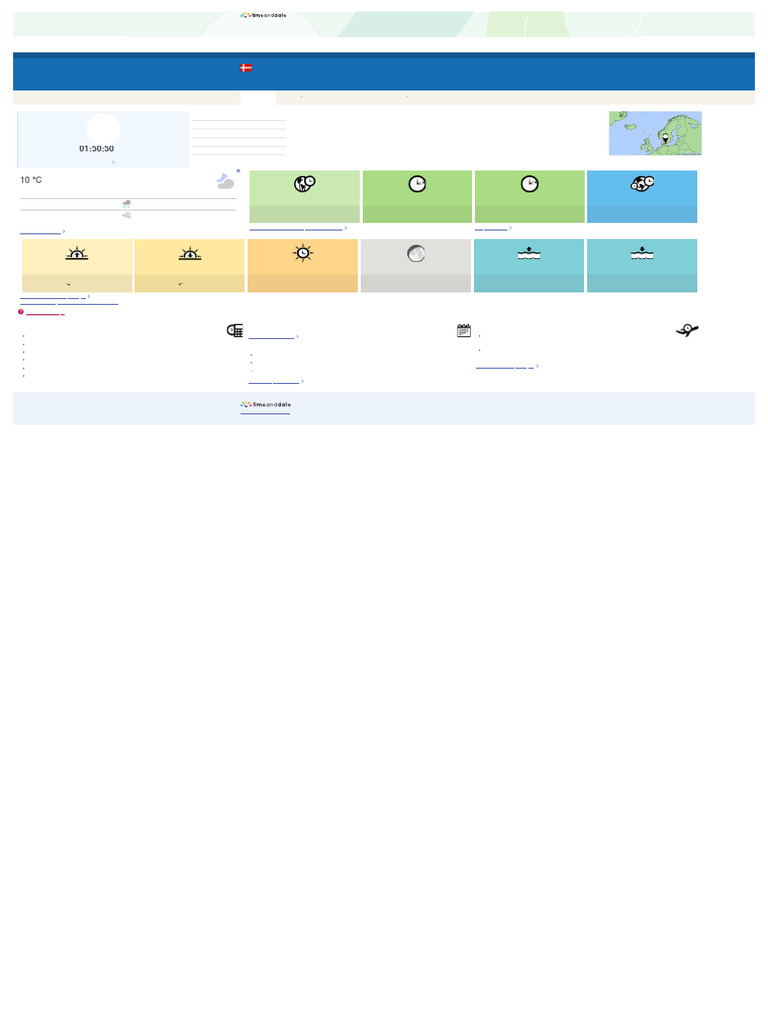 Current Local Time in Copenhagen, Denmark | PDF