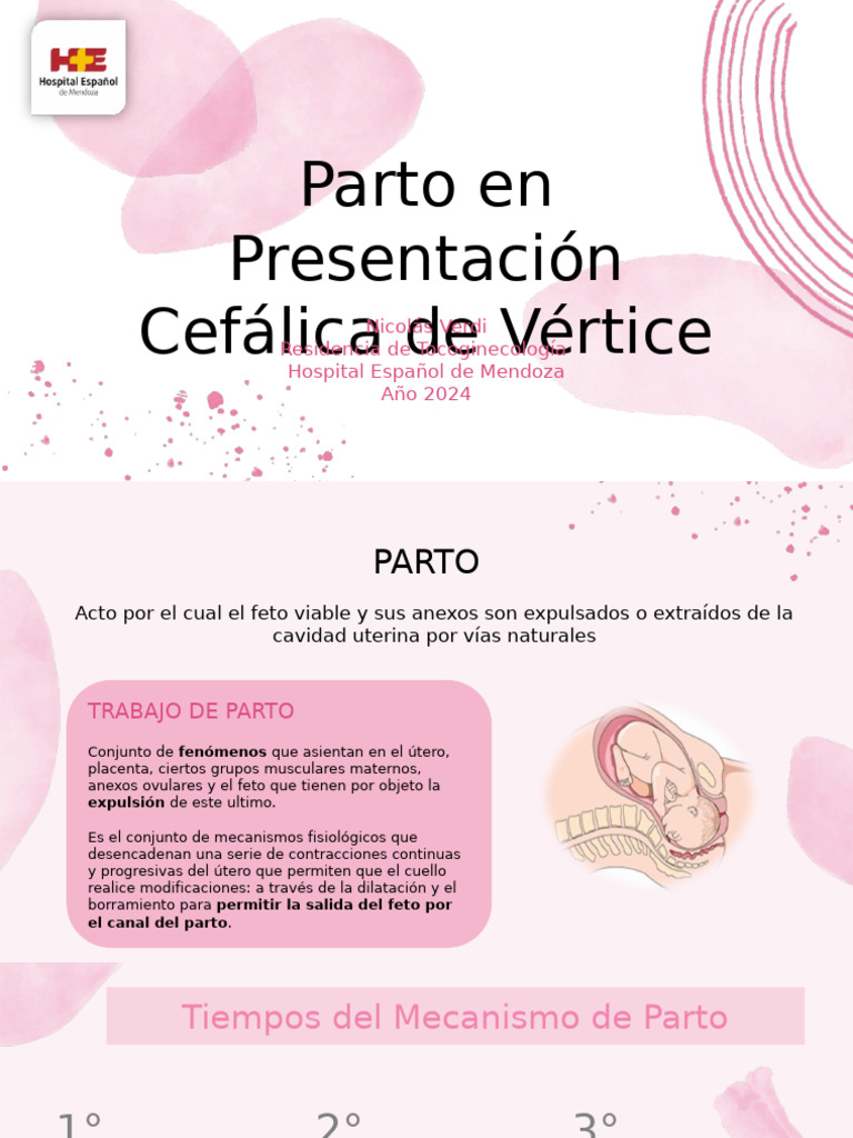 Presentacion Cefalica de Vertice Version Final | PDF