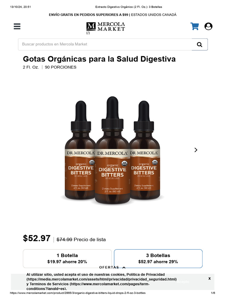 Extracto Digestivo Orgánico (2 Fl. Oz.) - 3 Botellas | PDF