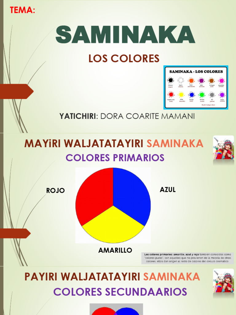 Colores-Aymara - Lic. Dora | PDF