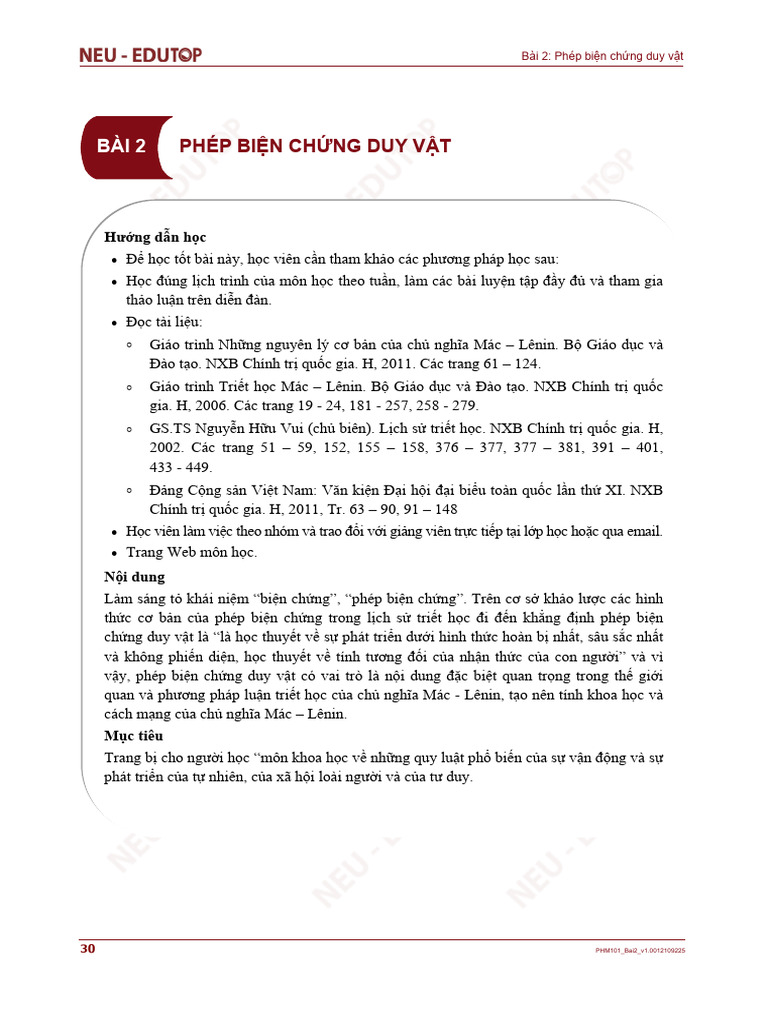 Duy Vat Bien Chung | PDF