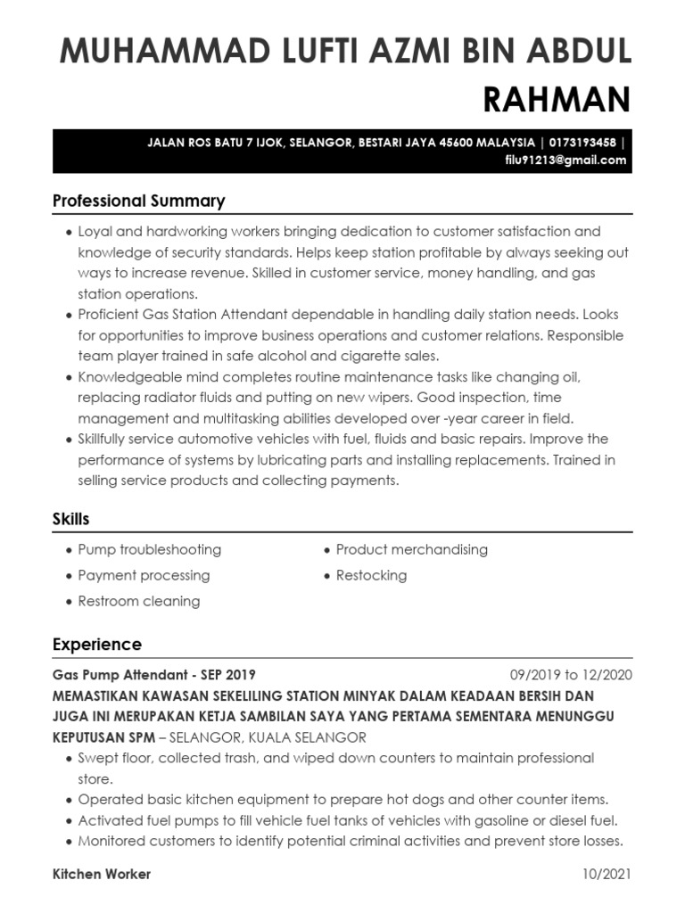 Resume Lufti Azmi | PDF