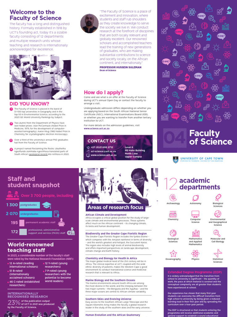 UCT FactSheet 04 Science | PDF