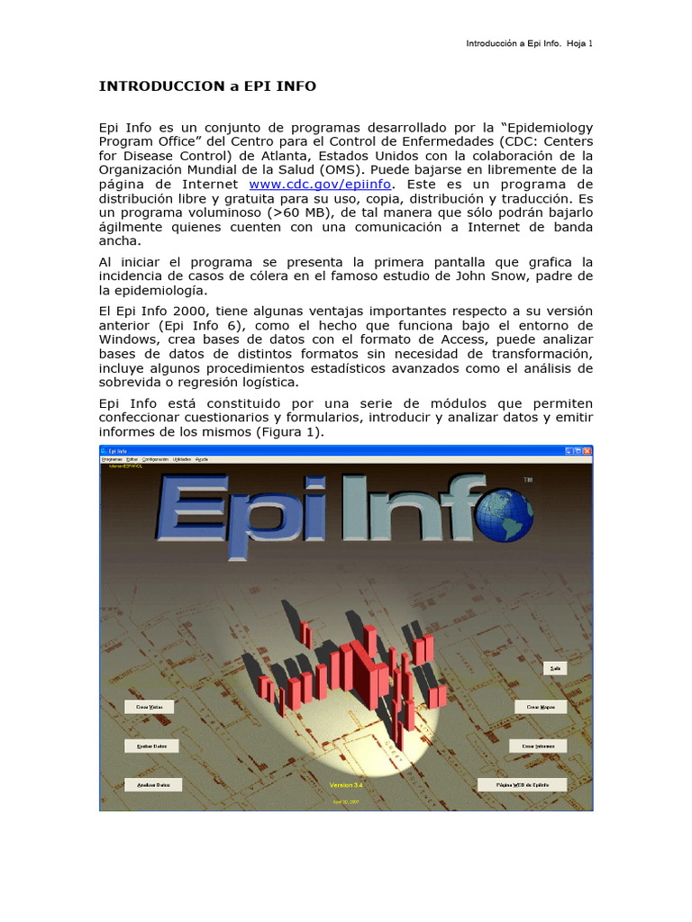 02 Introduccion A Epi Info | PDF