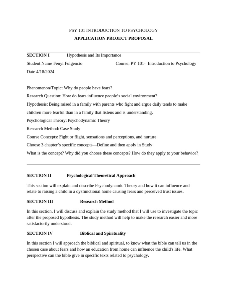 Application Project Proposal | PDF