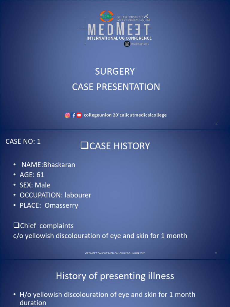 Surgery Cases Medmeet CMC | PDF