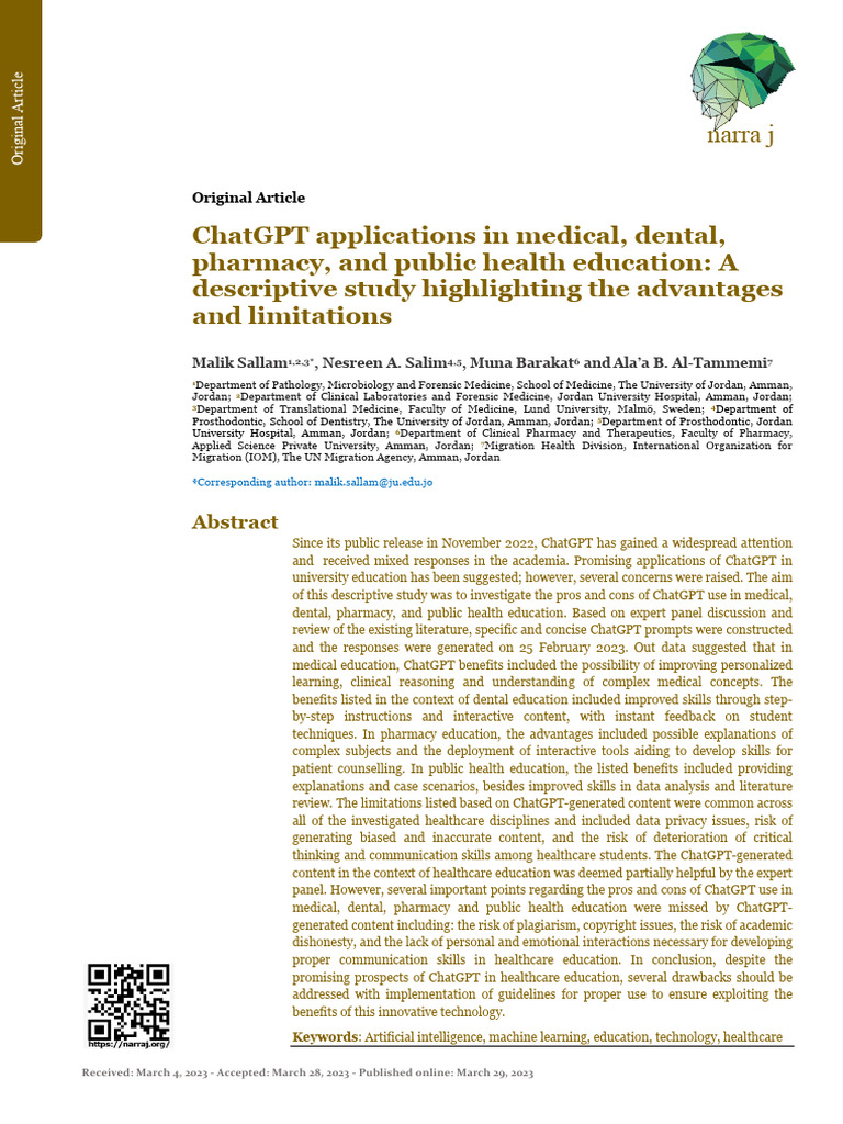 ChatGPT Prompts Clinical Education | PDF