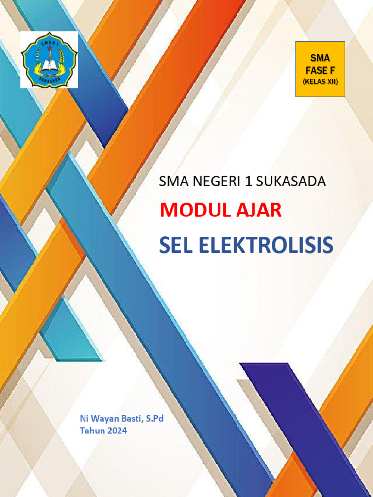 Modul Ajar Kelas XII-Sel-Elektrolisis Ni Wayan Basti | PDF