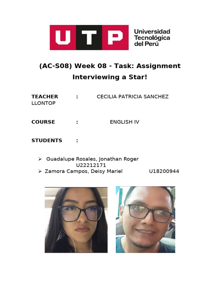 Week 07 Task Assignment 1 | PDF | Self-Improvement