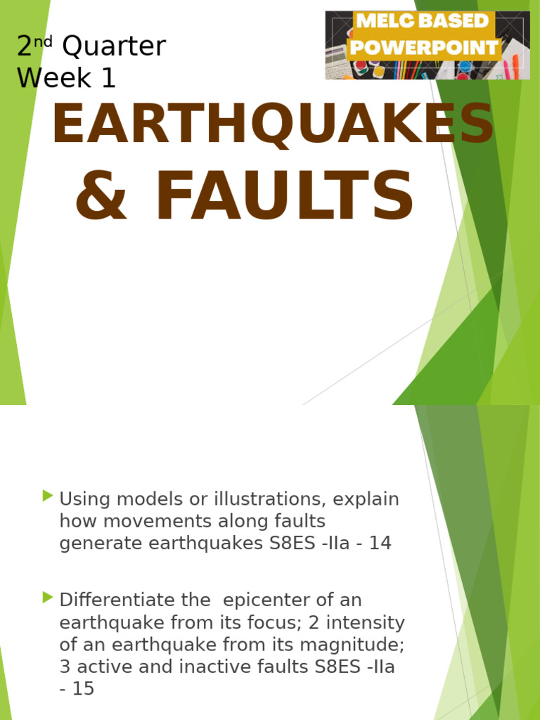 G8 Science Q2 - Week1 - Earthquake | PDF