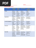 Rubrics For Group Activity | PDF