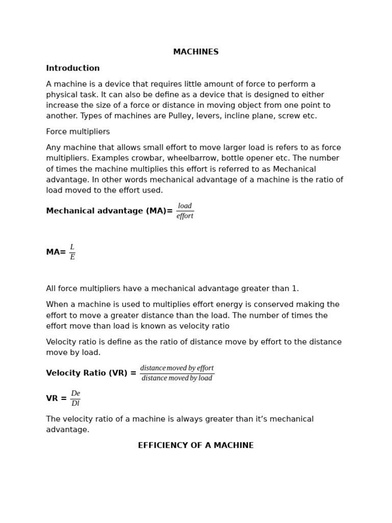 Machine | PDF | Machines | Mechanical Engineering