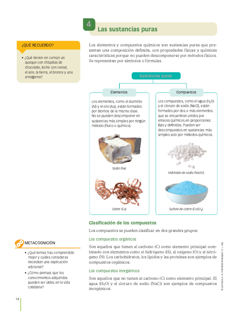 Sustancias Puras | PDF