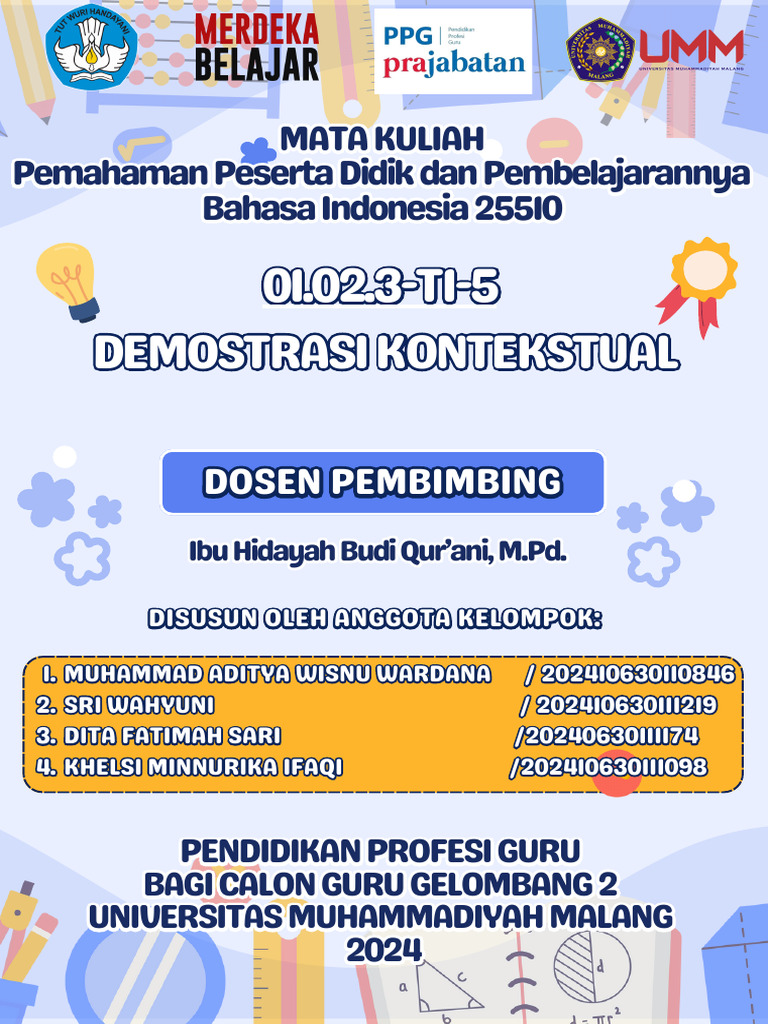 T1.5 Demonstrasi Kontekstual - Kelompok - Bahasa Indonesia | PDF