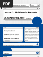 Multimedia Formats in Interpreting Literary Text | PDF