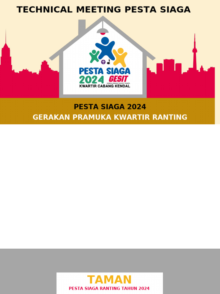 Materi Technical Meeting Pesta Siaga Pageruyung 2024 | PDF