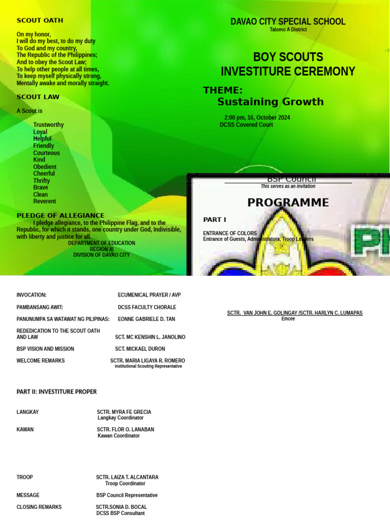 Programme BSP | PDF
