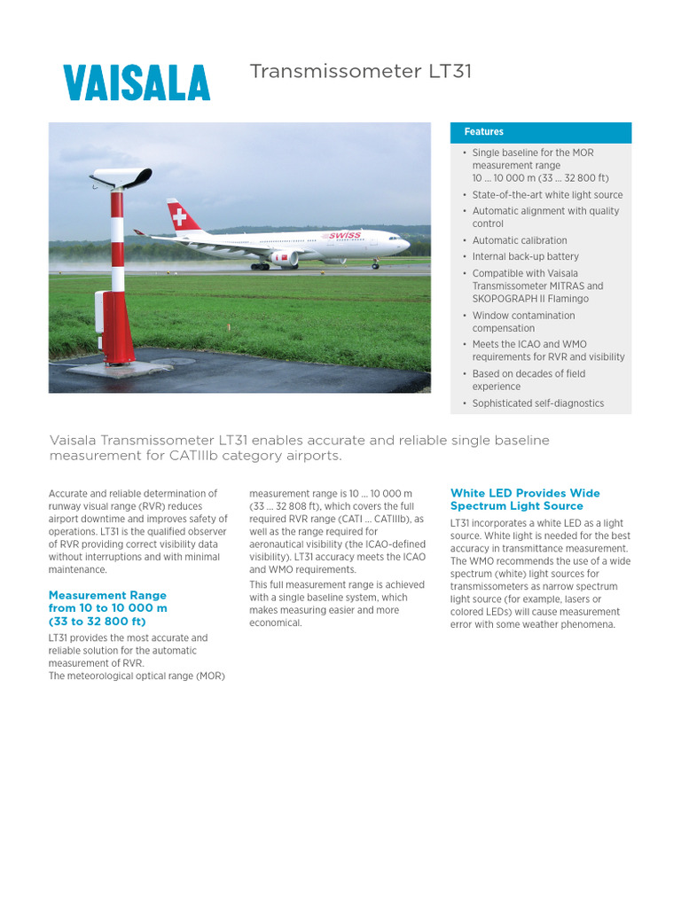 1.4.6 - Transmissometer LT31 | PDF | Calibration | Sensor