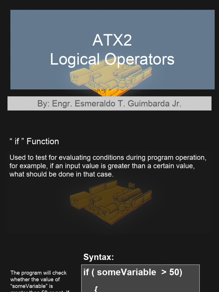 07_-_Logical_Operators | PDF 07_-_Logical_Operators | PDF