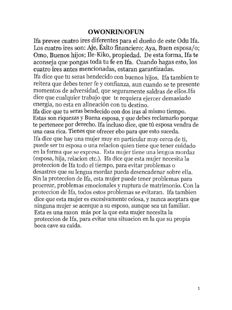 16 Owonrin-Ofun | PDF