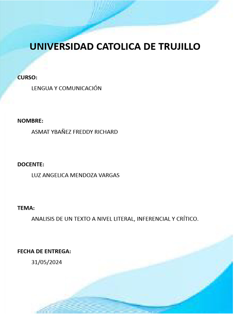 Texto Expositivo - Asmat | PDF