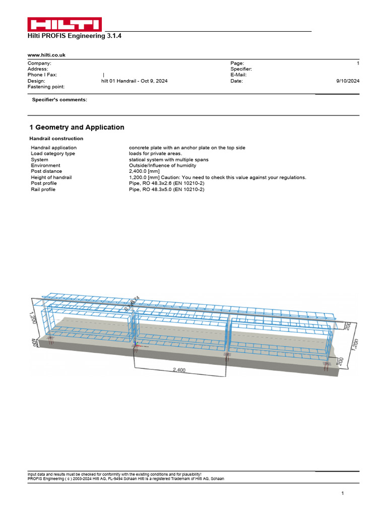 Drafts - Hilt 01 Handrail - Oct 9, 2024 | PDF