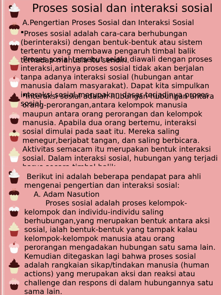 Proses Dan Interaksi Sosial | PDF