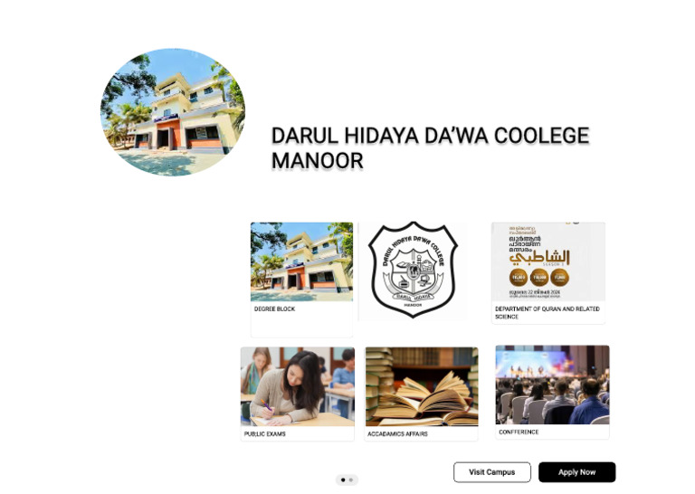 Darul Hidaya Da'Wa Coolege Manoor Darul Hidaya Da'Wa Coolege Manoor | PDF