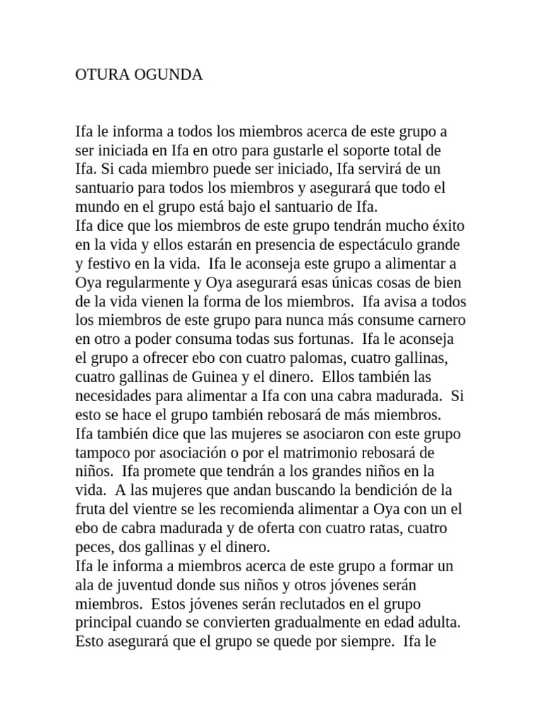 9 Otura Ogunda | PDF