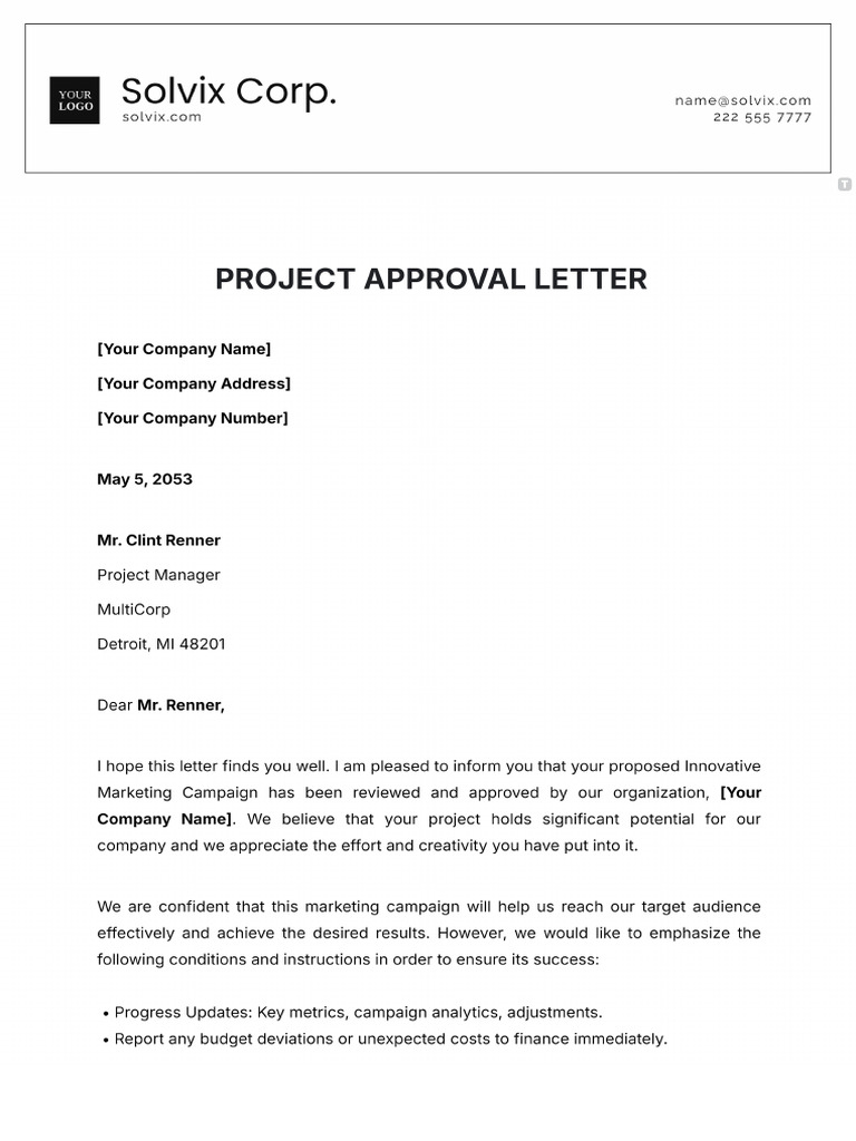 Pre-Approval Letter Template - Edit Online & Download Example | PDF