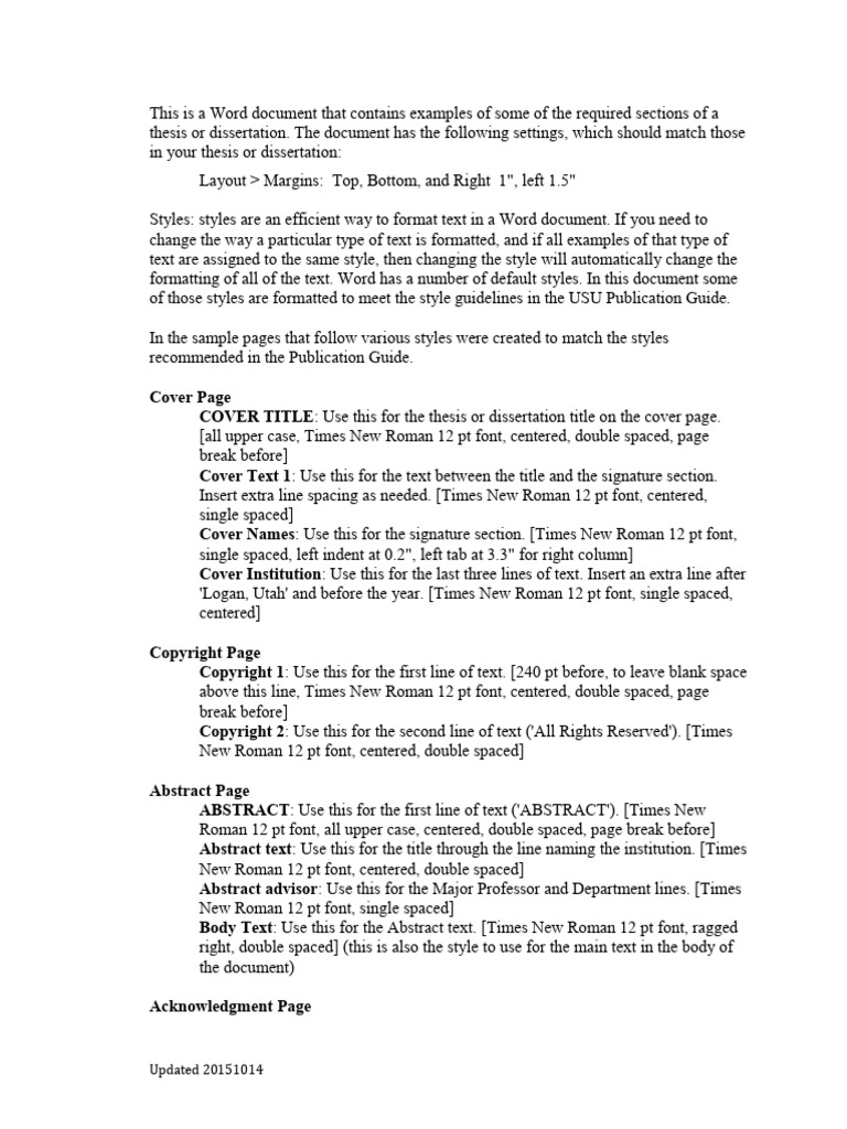 USU APA Style Guidelines | PDF