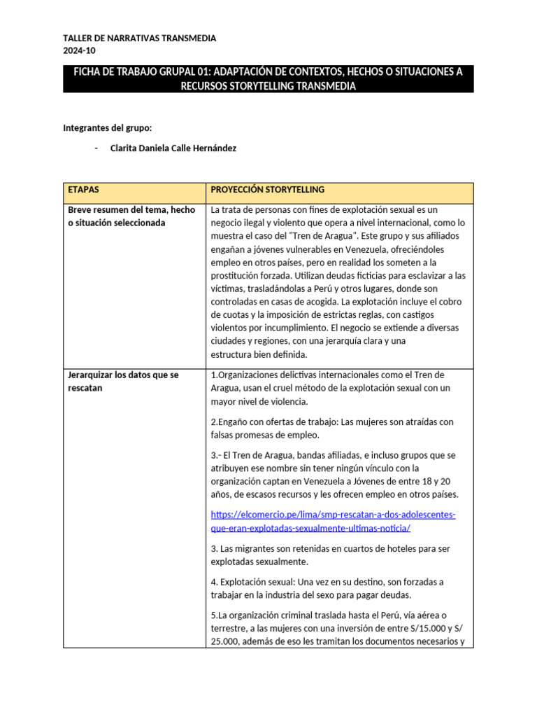 Ficha de Trabajo Grupal 01 | PDF