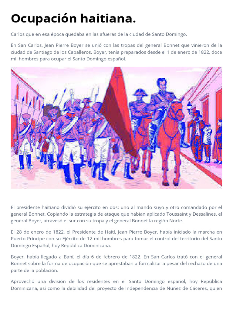 Ocupación Haitiana. - 20241008 - 095042 - 0000 | PDF