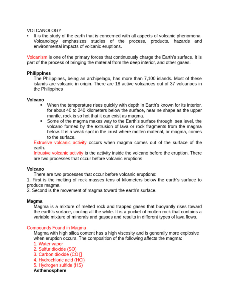 VOLCANOLOGY | PDF