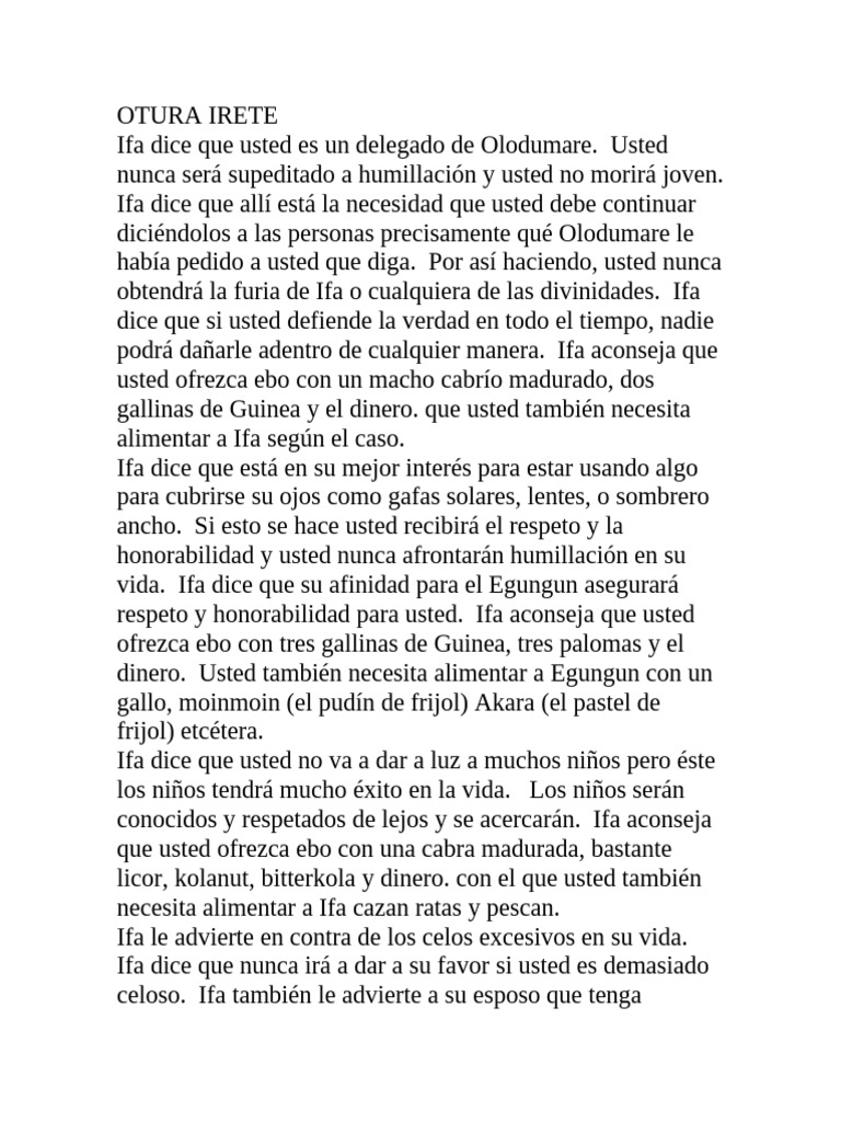 13 Otura Irete | PDF