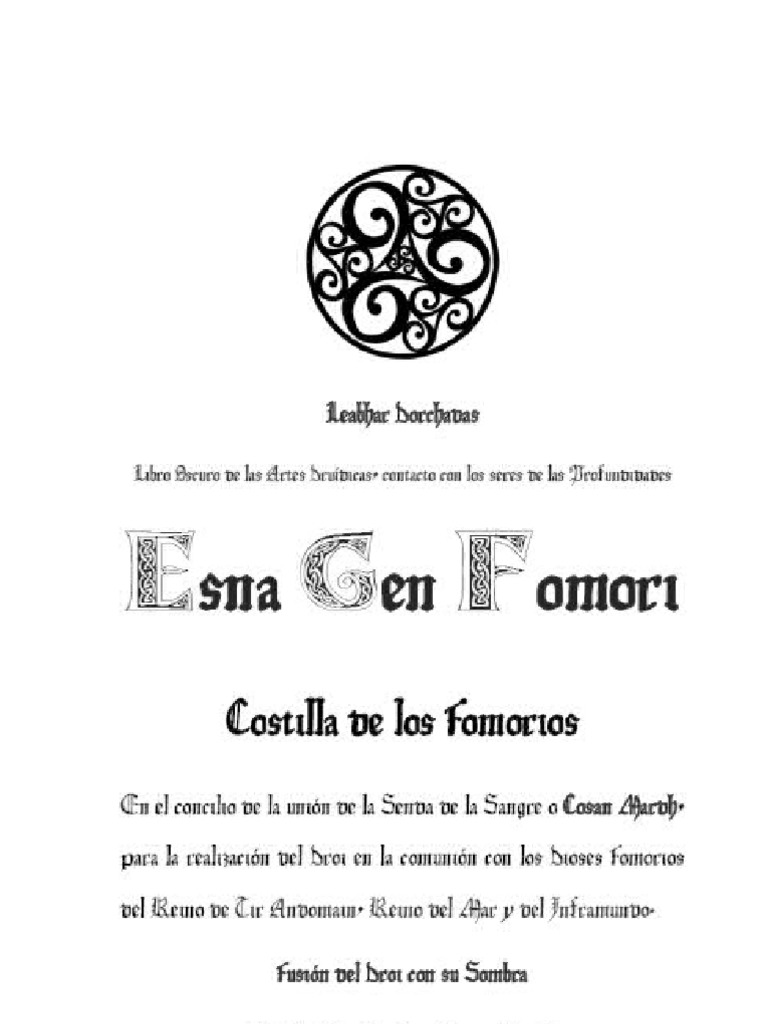 Esma Gen Fomori Mini Grimorio Fomoriano (El Sendero de La Mano ...