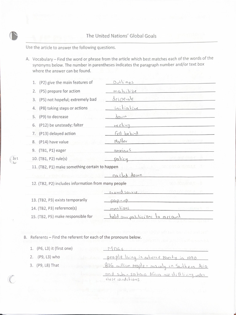 The United Nations' Global Goals | PDF