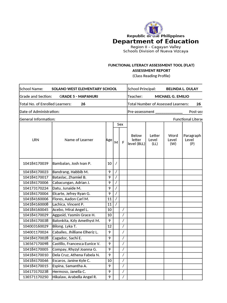 Flat Grade 5 Mapanuri | PDF