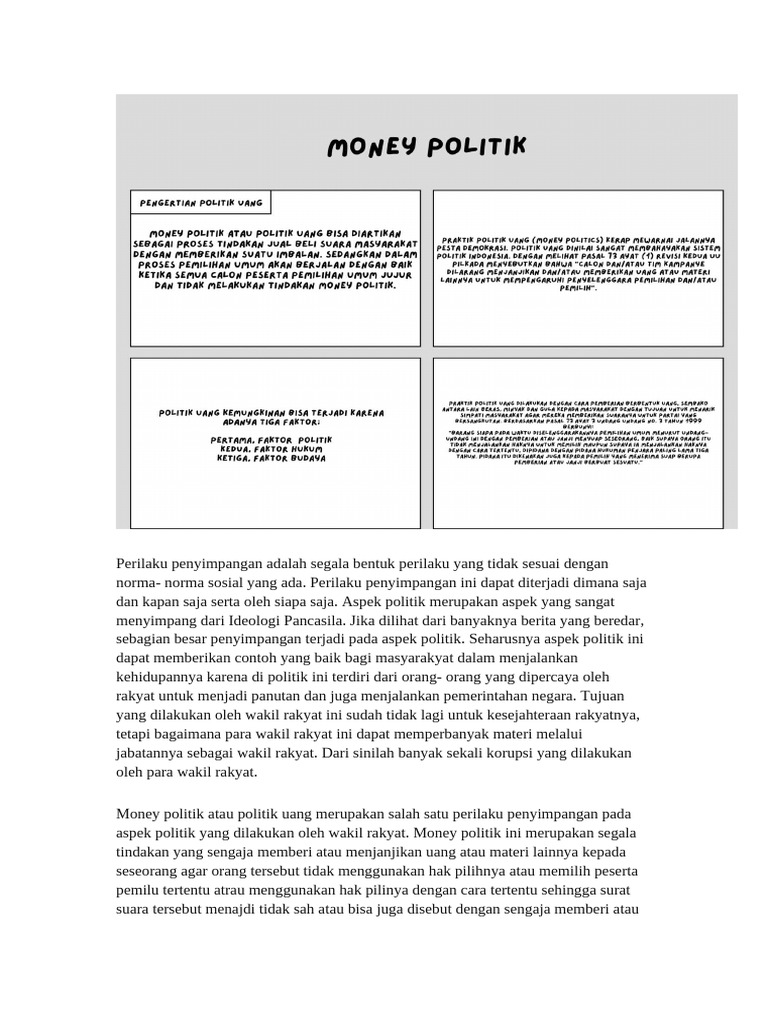 Money Politik | PDF