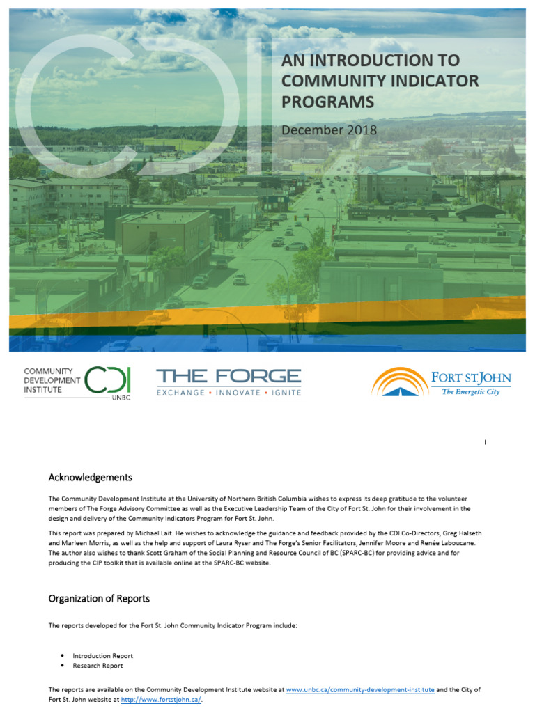 FSJ Cip Indicators Introduction | PDF